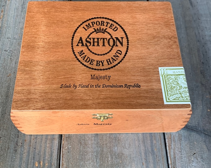 Ashton Majesty Empty Wooden Cigar Box, Wooden Storage, Craft Box - Etsy