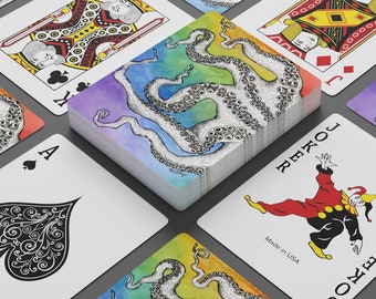 Octopus Playing Cards - Etsy