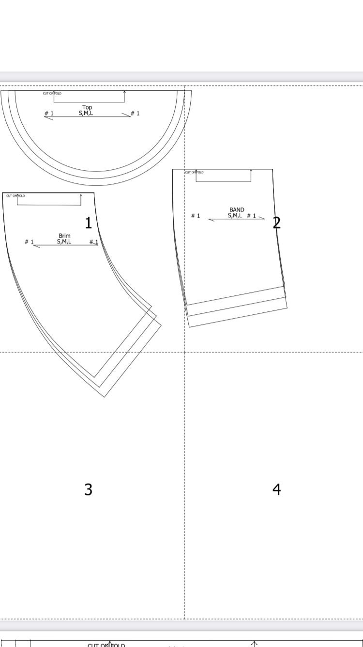 Bucket Hat Downloadable Pattern Pdf - Etsy