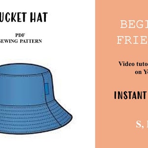 Bucket Hat Downloadable Pattern Pdf - Etsy
