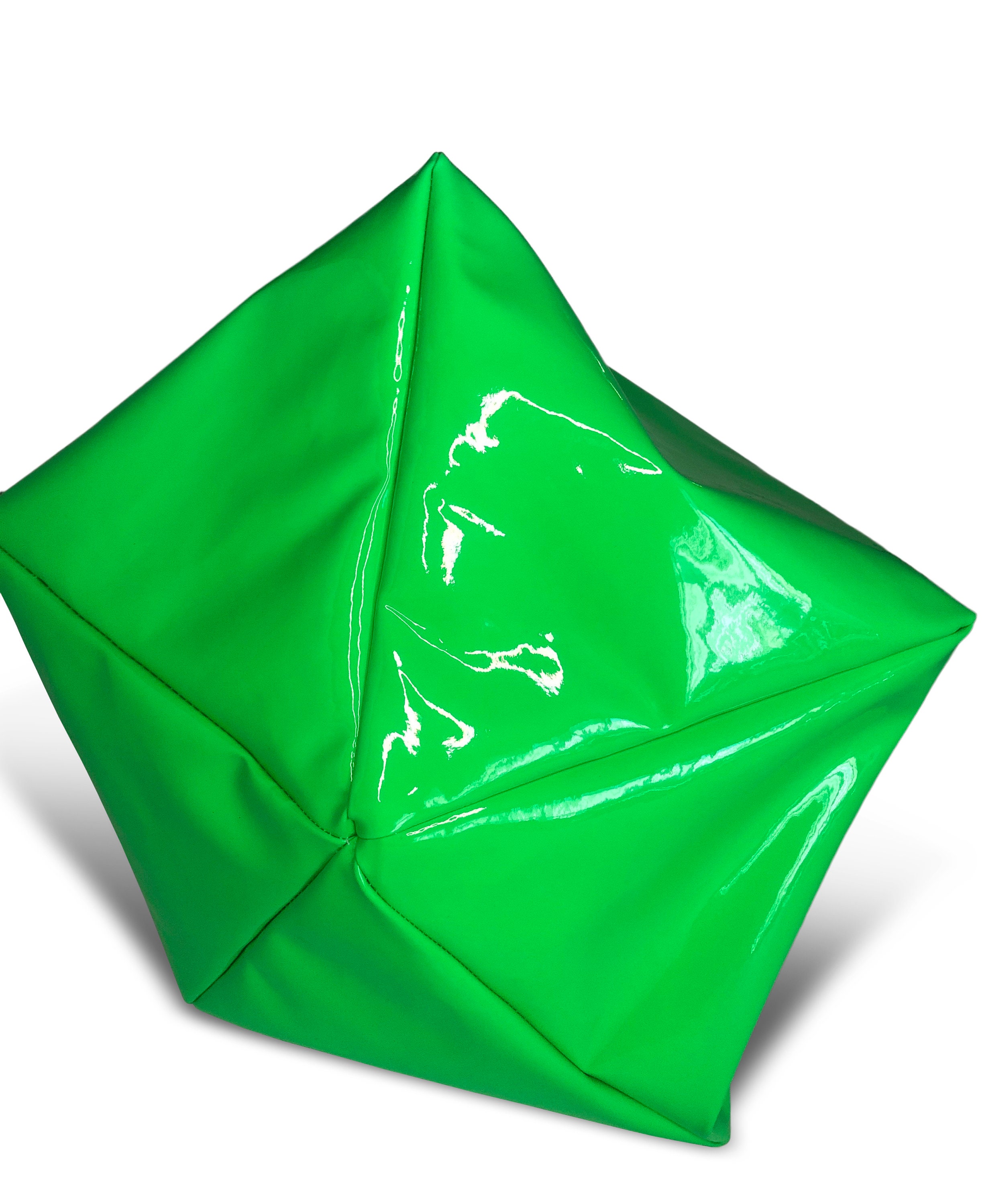 Left Eye Patent Leather Vinyl Green Hat - Etsy