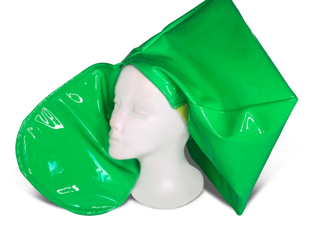 Left Eye Patent Leather Vinyl Green Hat - Etsy
