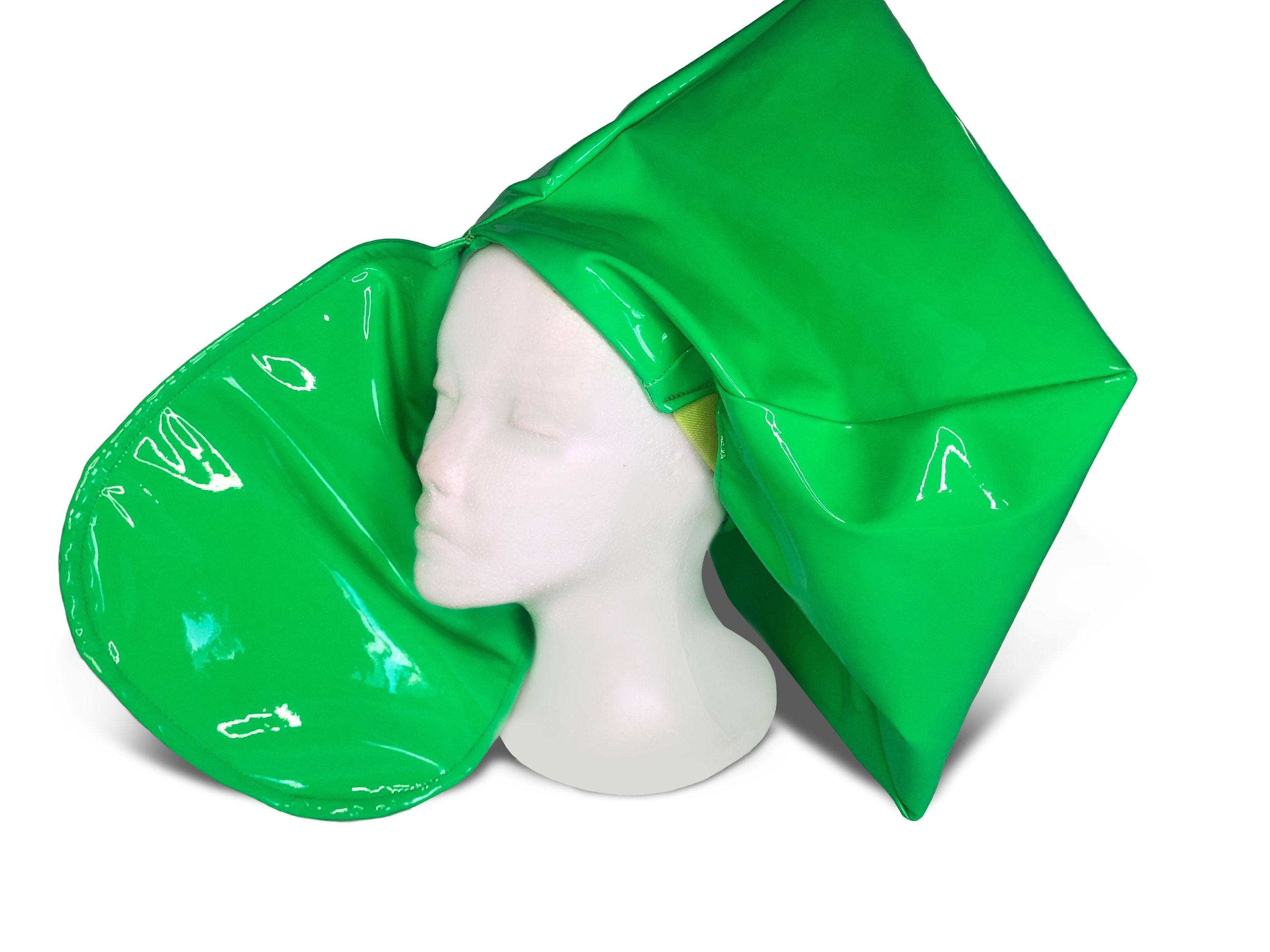 Left Eye Patent Leather Vinyl Green Hat - Etsy