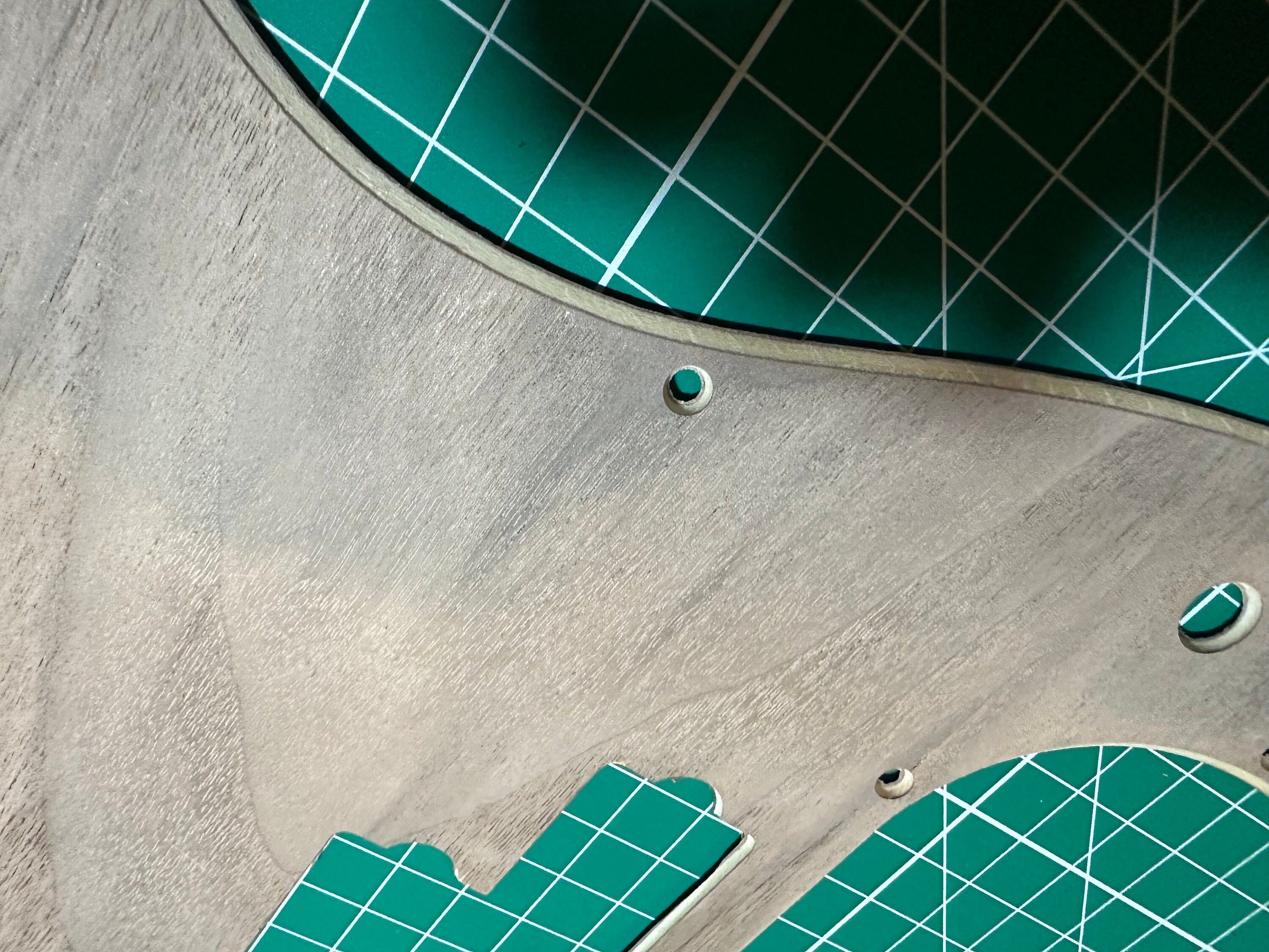 3-ply Walnut/maple/walnut Pickguard for Fender P-bass - Etsy