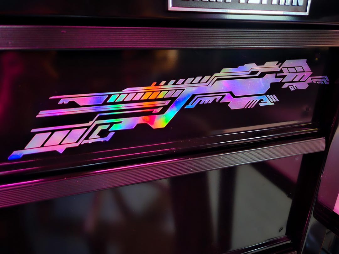 Holographic Tech Vinyl Decal Sticker - Etsy