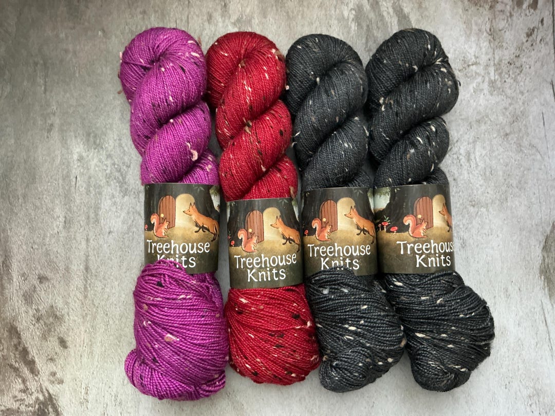 Yarn Destash | Treehouse Knits Tweed Sock | 85/15 SW Merino Donegal Nep - Etsy