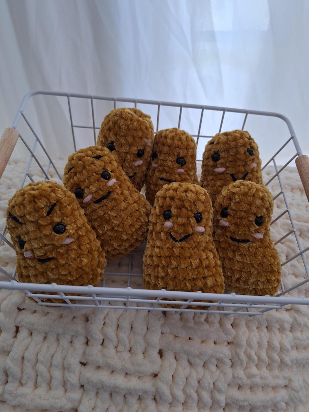 Chicken Nugget Plush Amigurumi Chicken Nugget Crochet Nugget Amigurimi ...