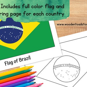 Flags of South America Coloring Pages and Printable- Unit Study ...