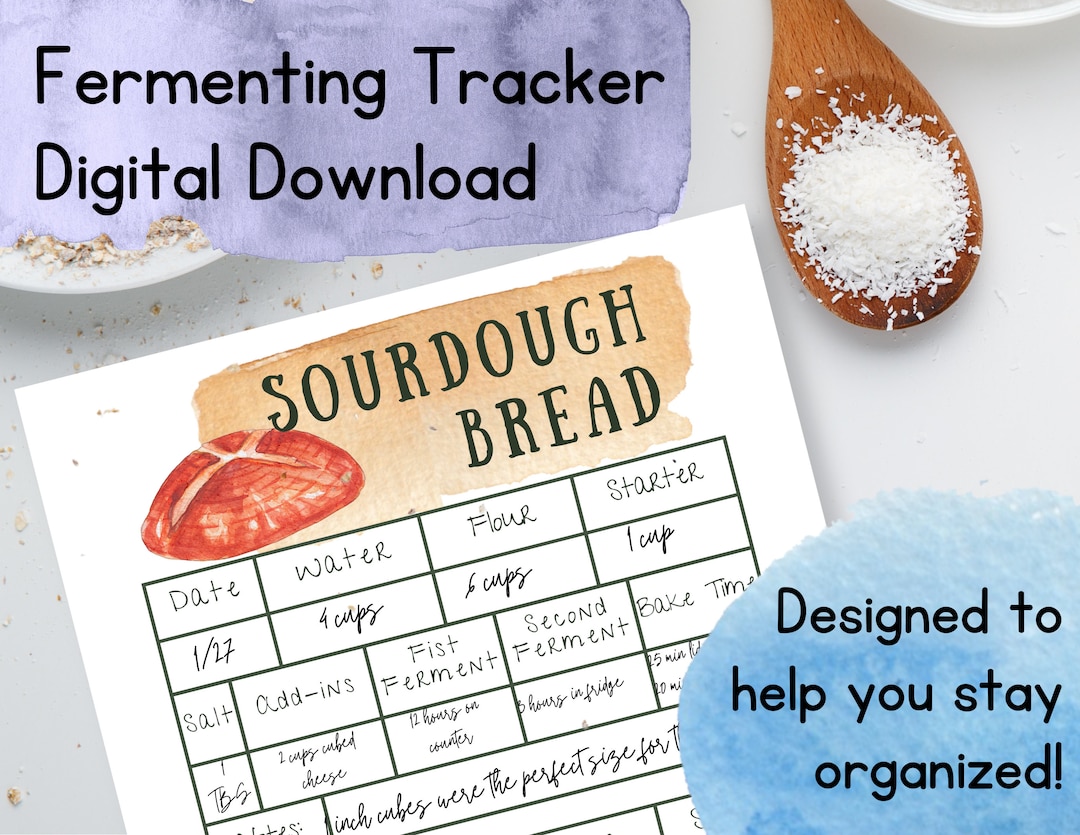 Fermentation Tracker Digital Download Printable- Homesteading ...