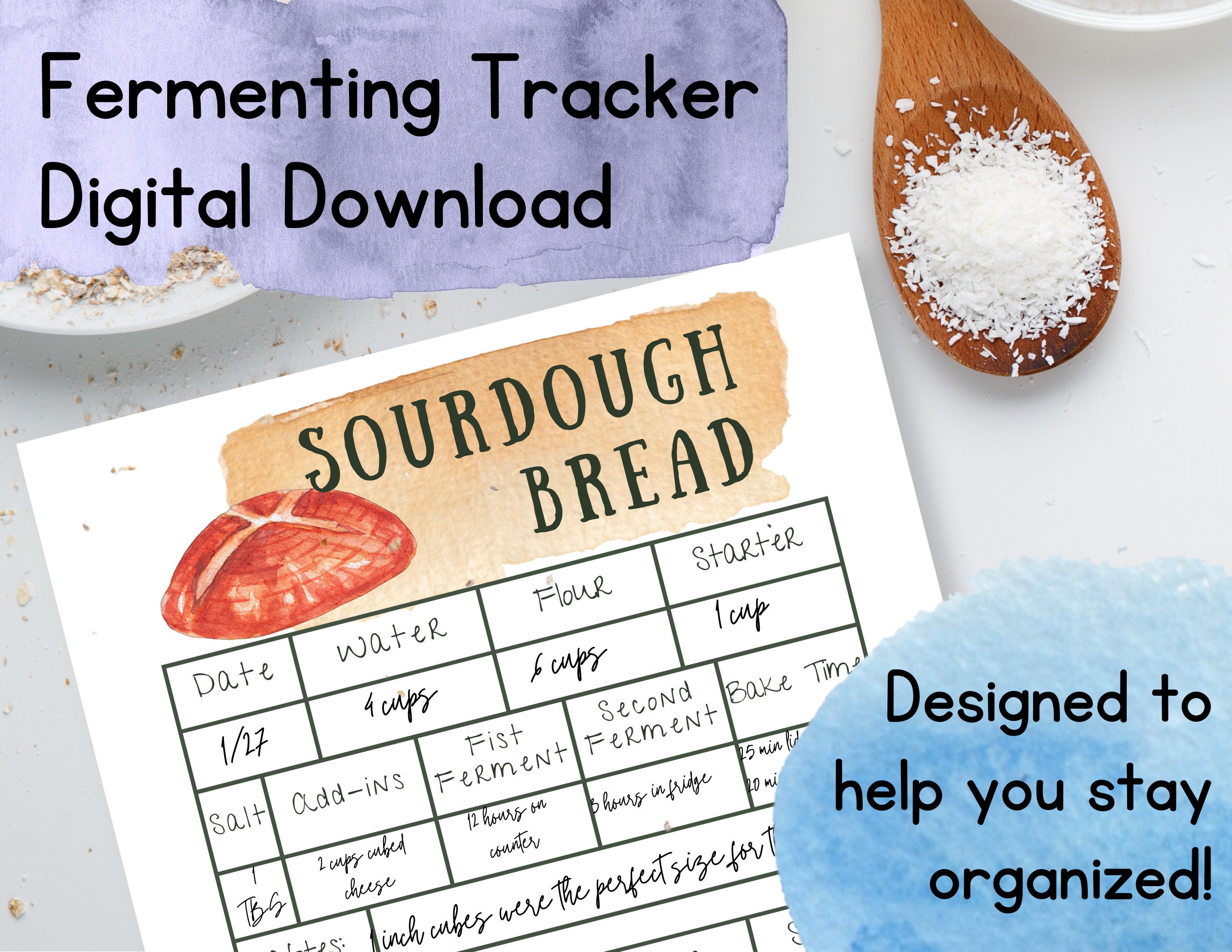 Fermentation Tracker Digital Download Printable- Homesteading ...