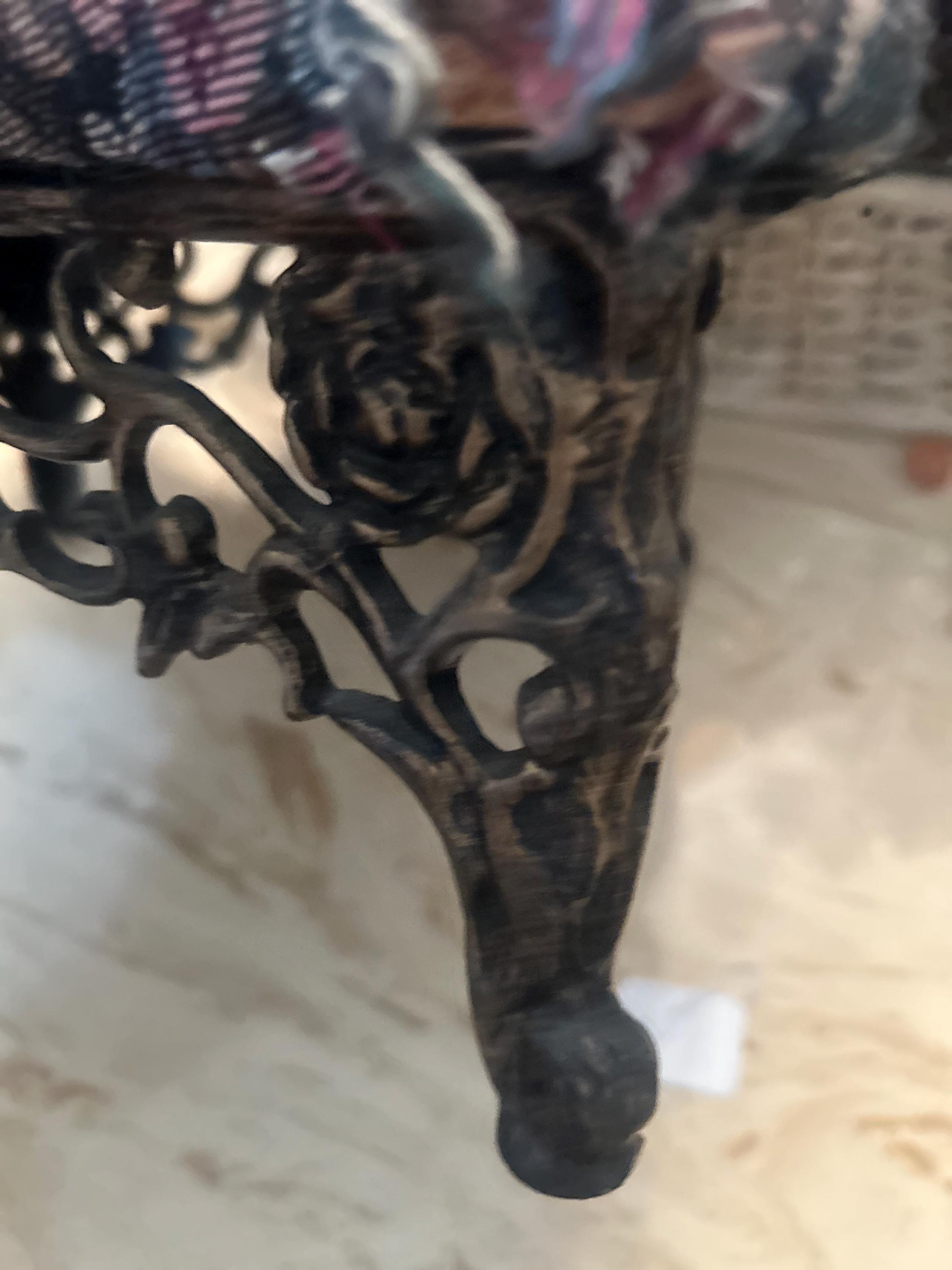 Victorian Like Cast Iron Foot Stool. - Etsy