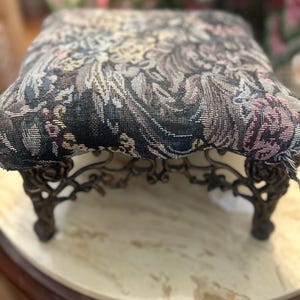 Victorian Like Cast Iron Foot Stool. - Etsy