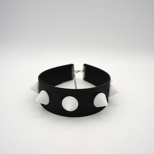 Bulky Spiked Cuffs | Choker Bracelet Bicep Cuffs | Spiked Jewelry ...