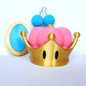 Headband Pink Bowsette Crown | Princess Cosplay Set With Horns ...