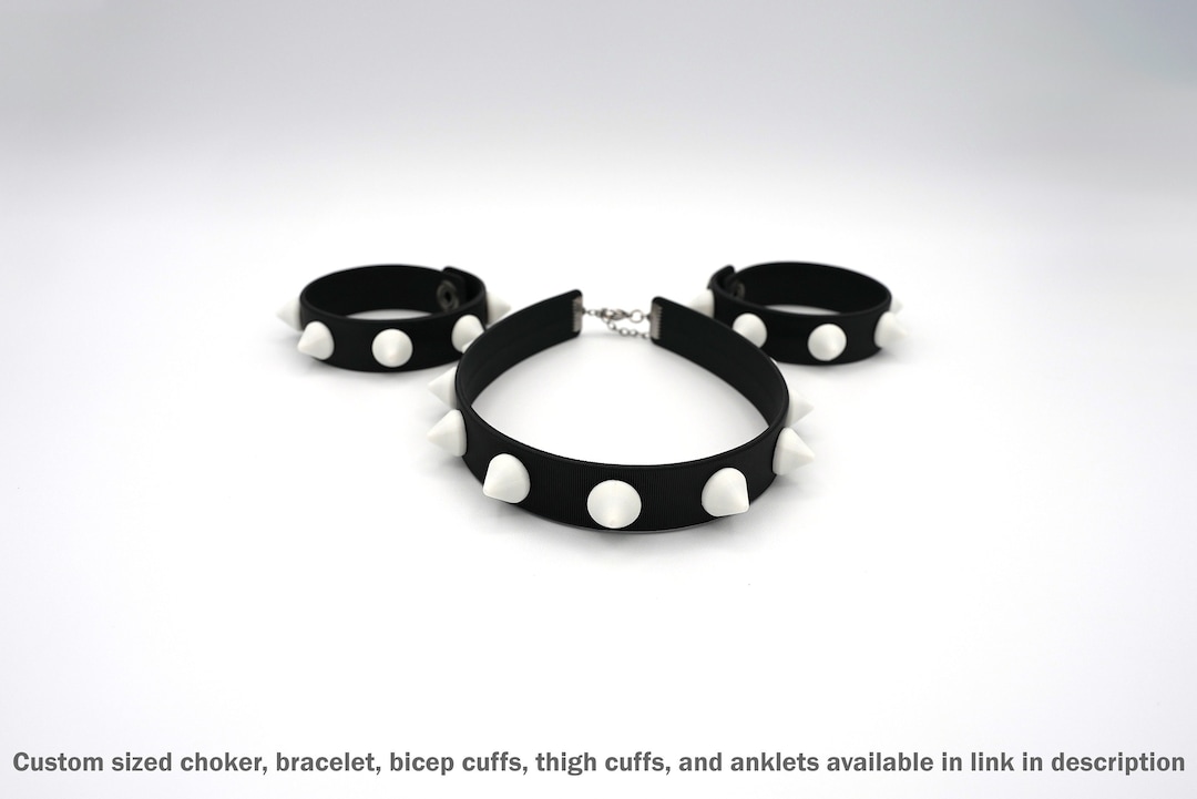 Bowsette Choker Bracelets | Bowsette Choker | Spiked Choker | Spiked ...