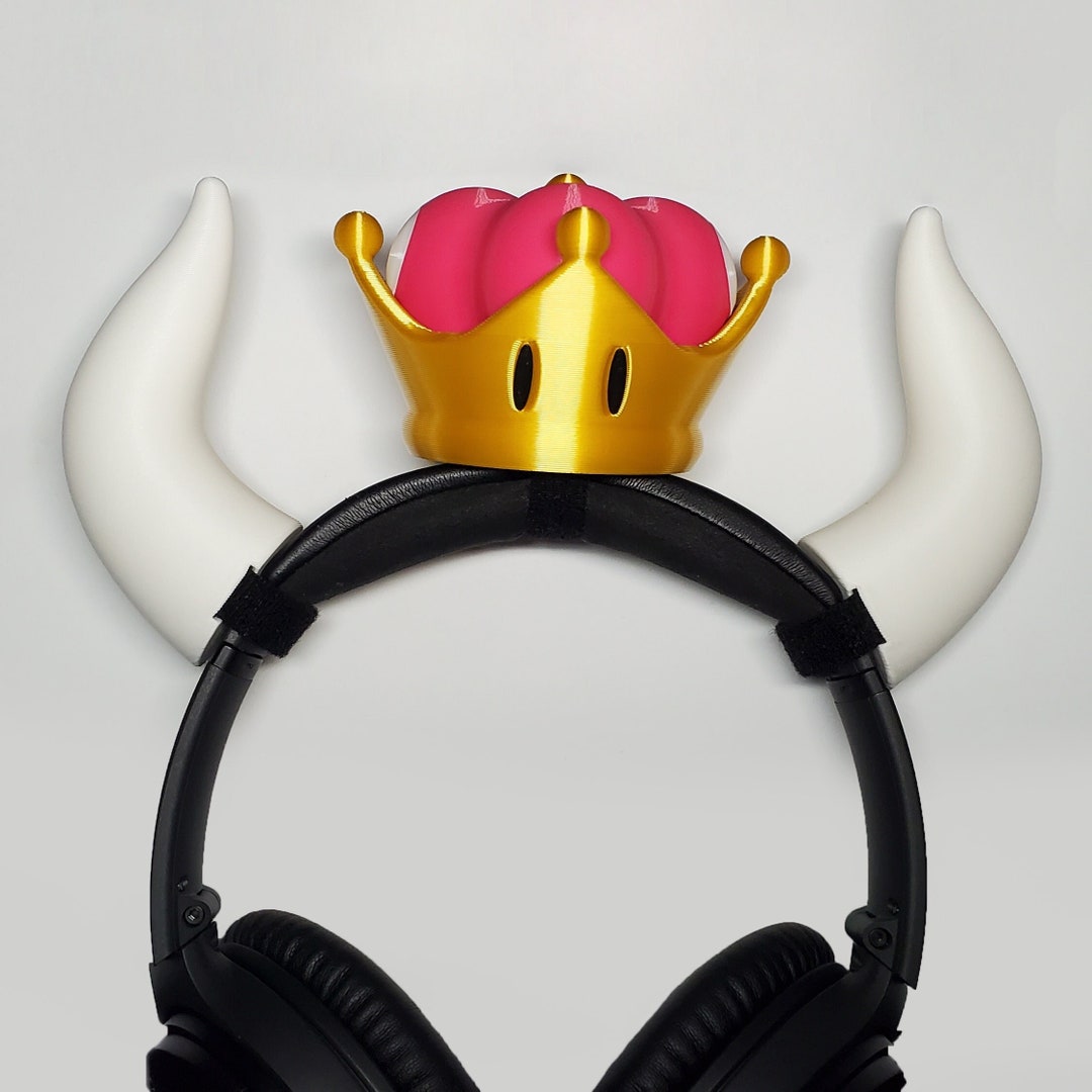 Headphone Bowsette Crown Super Crown Cosplay Set Horns - Etsy