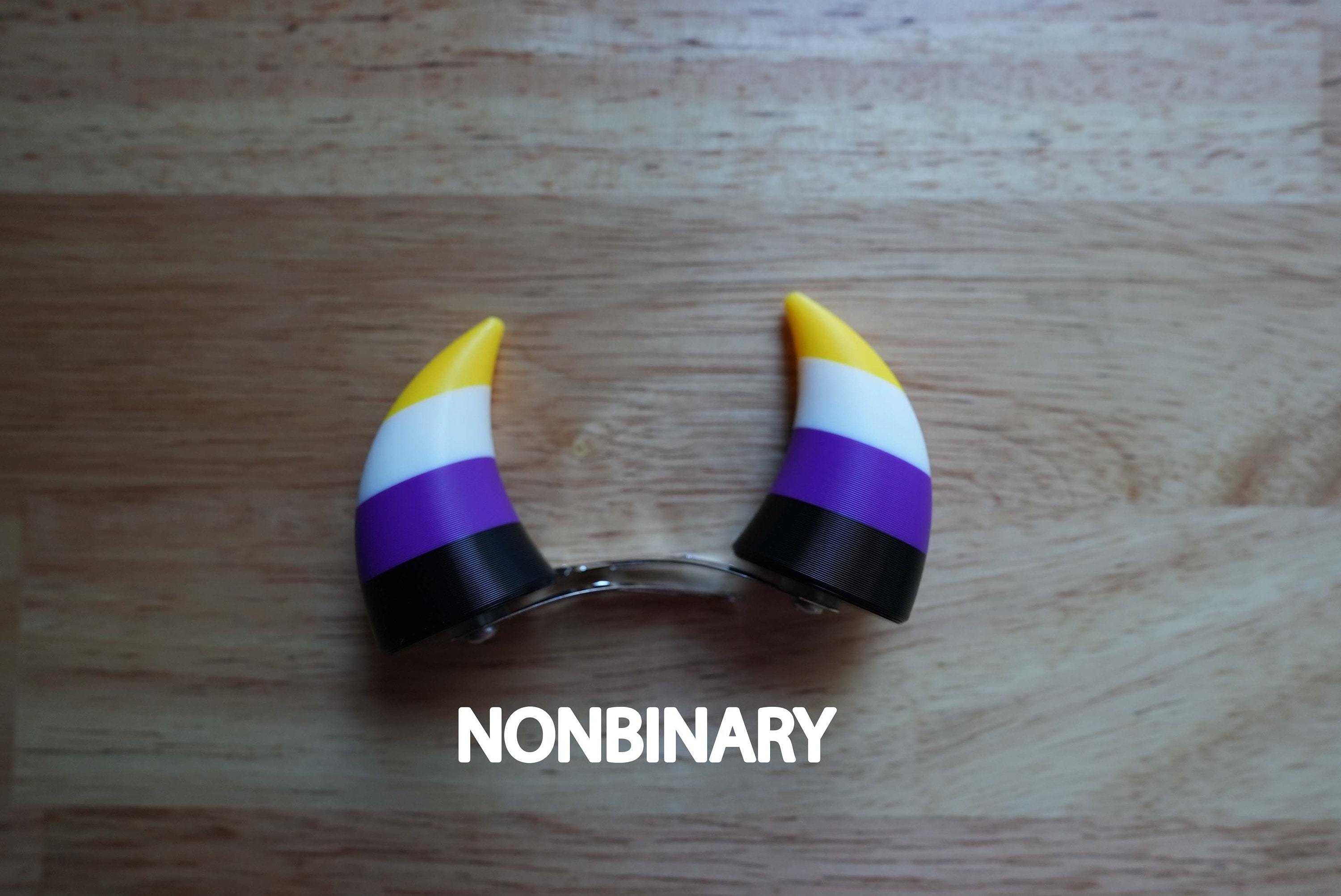 Colorful Clip on Horns | Pride Flag Horns | Clip on Devil Horns | Demon ...