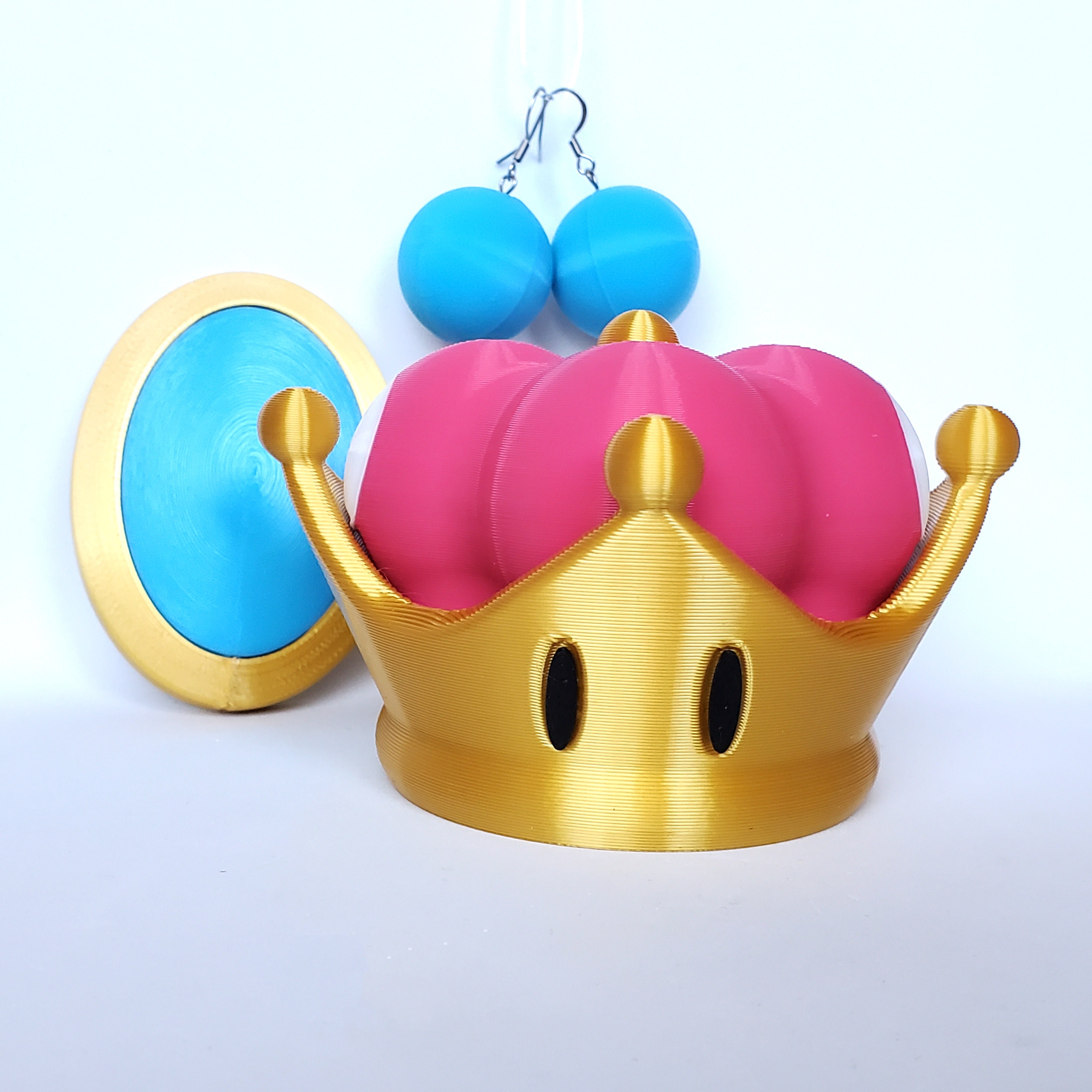 Headphone Bowsette Crown Super Crown Cosplay Set Horns - Etsy