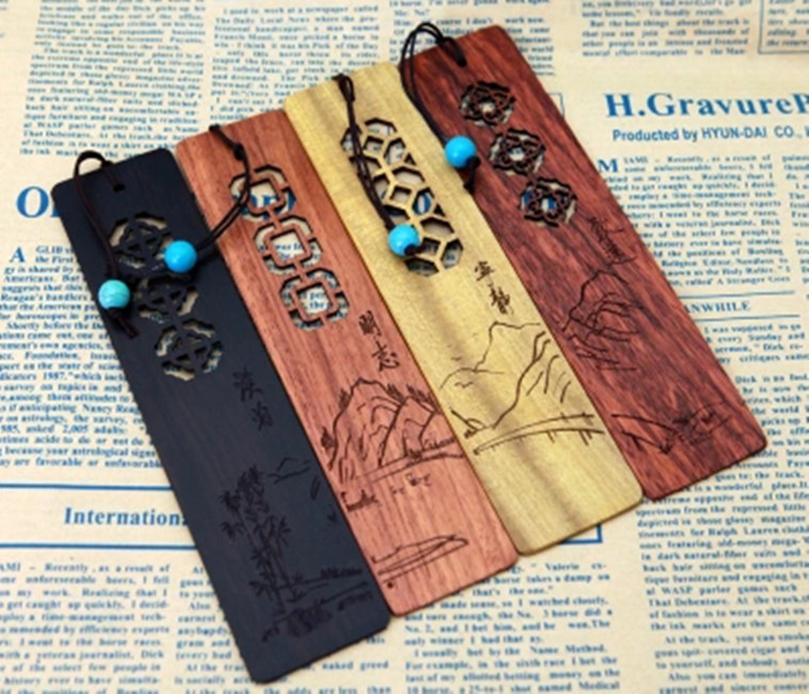 Custom Laser Cut Wooden BookmarkBook Accessory Personalized | Etsy