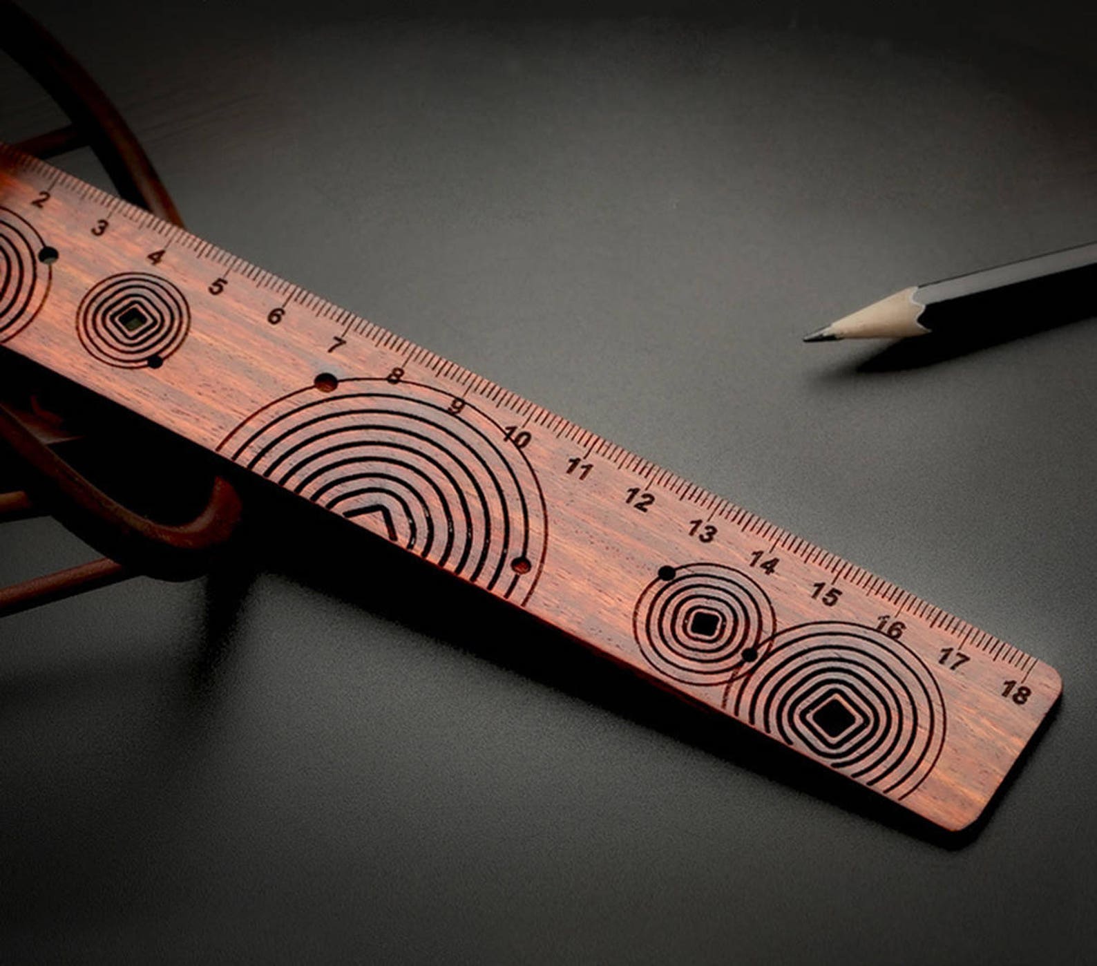 Laser Cut Wooden Ruler, Custom Ruler, Rosewood Rulers, Children's Ruler ...