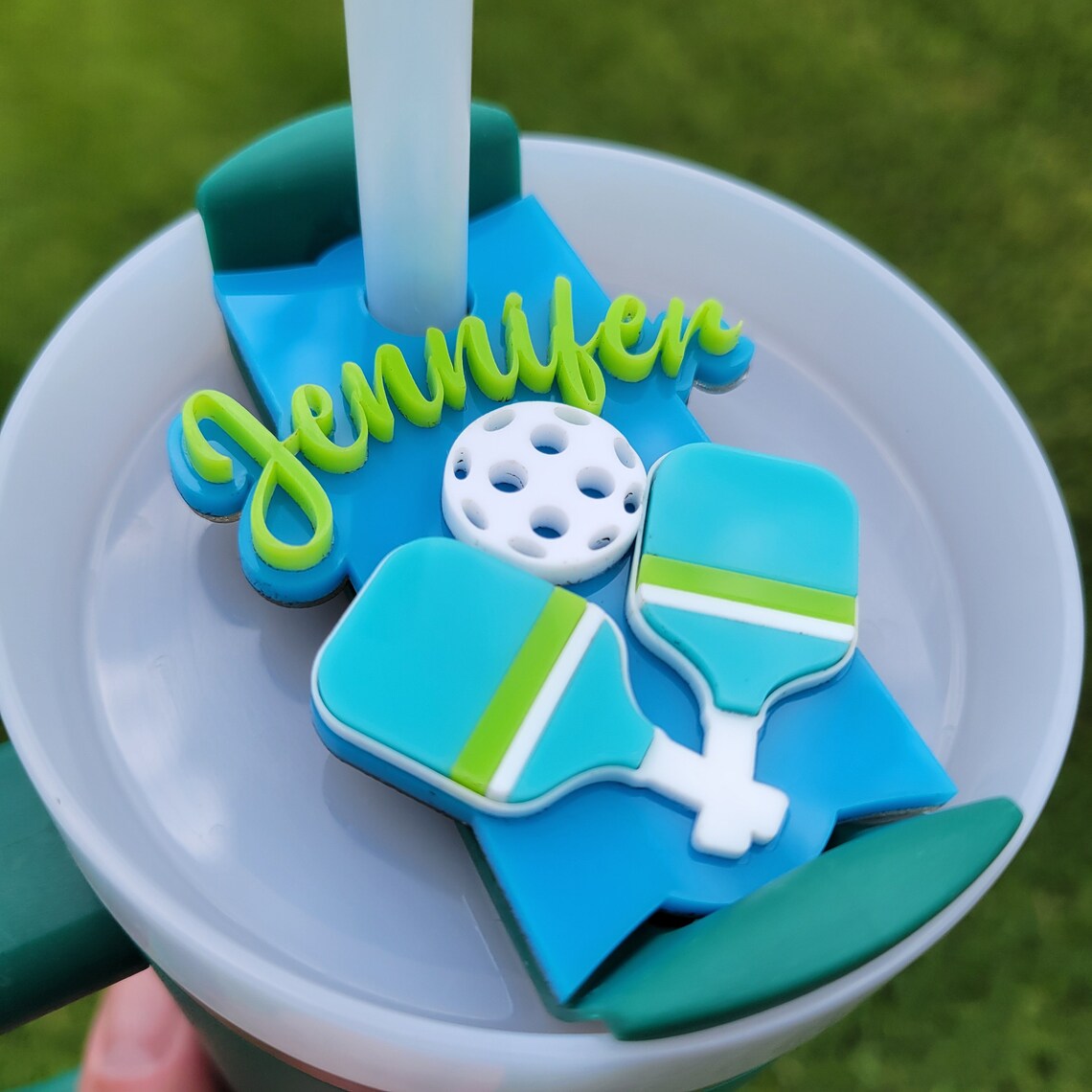 Pickleball 30 Oz 40 Oz Stanley H2.0 Tumbler Topper Acrylic - Etsy