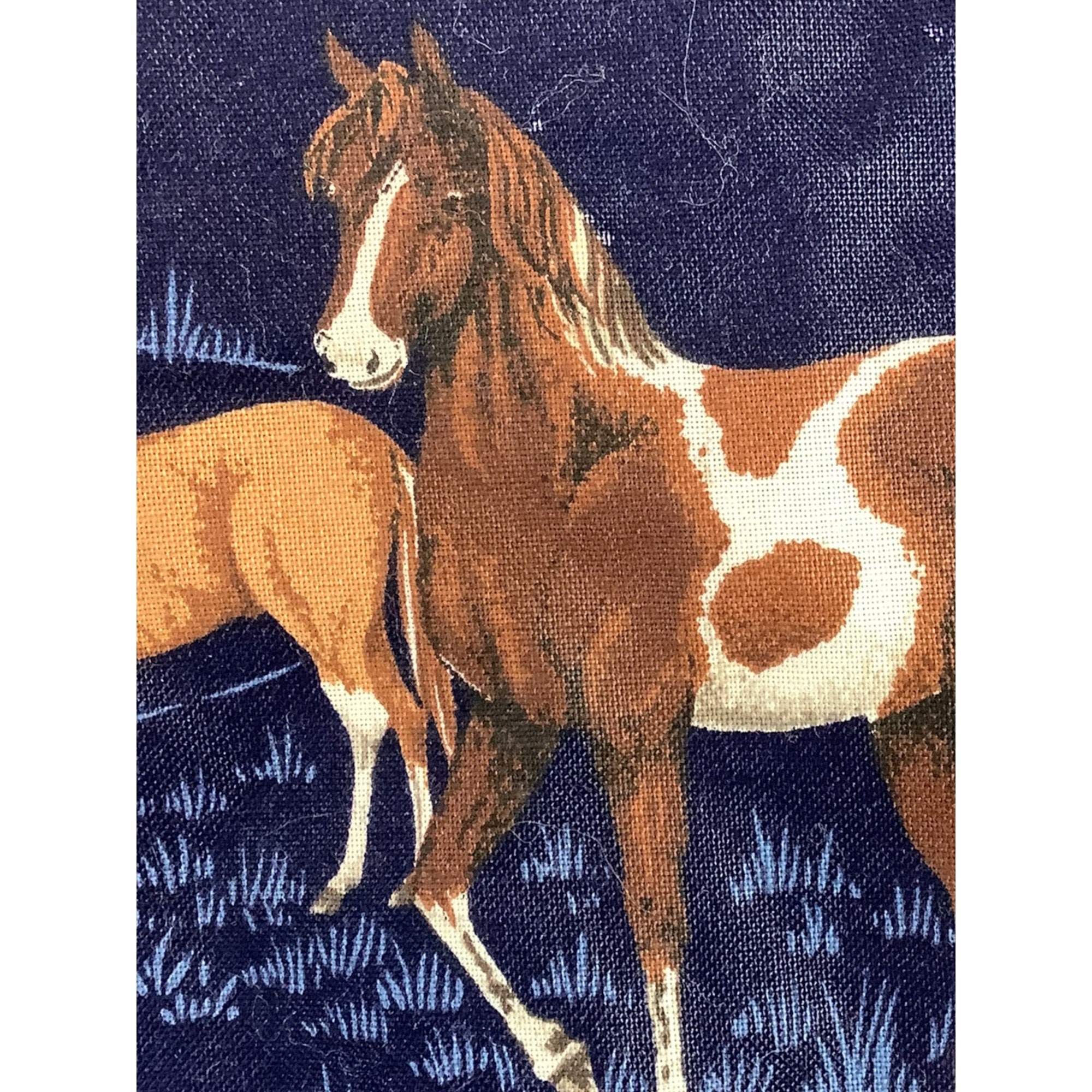 VINTAGE OSFM Infinity Chic Horse Print Reversible Bomber Jacket Western ...