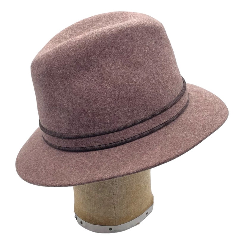 Vintage 60s George Bollman for Robinson's 100% Wool Ladies Brown Fedora ...