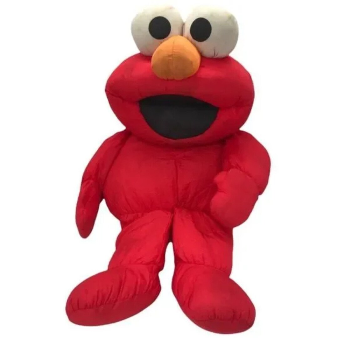 Vintage 30 Sesame Street Elmo Puffalump Soft Body Stuffed Parachute ...