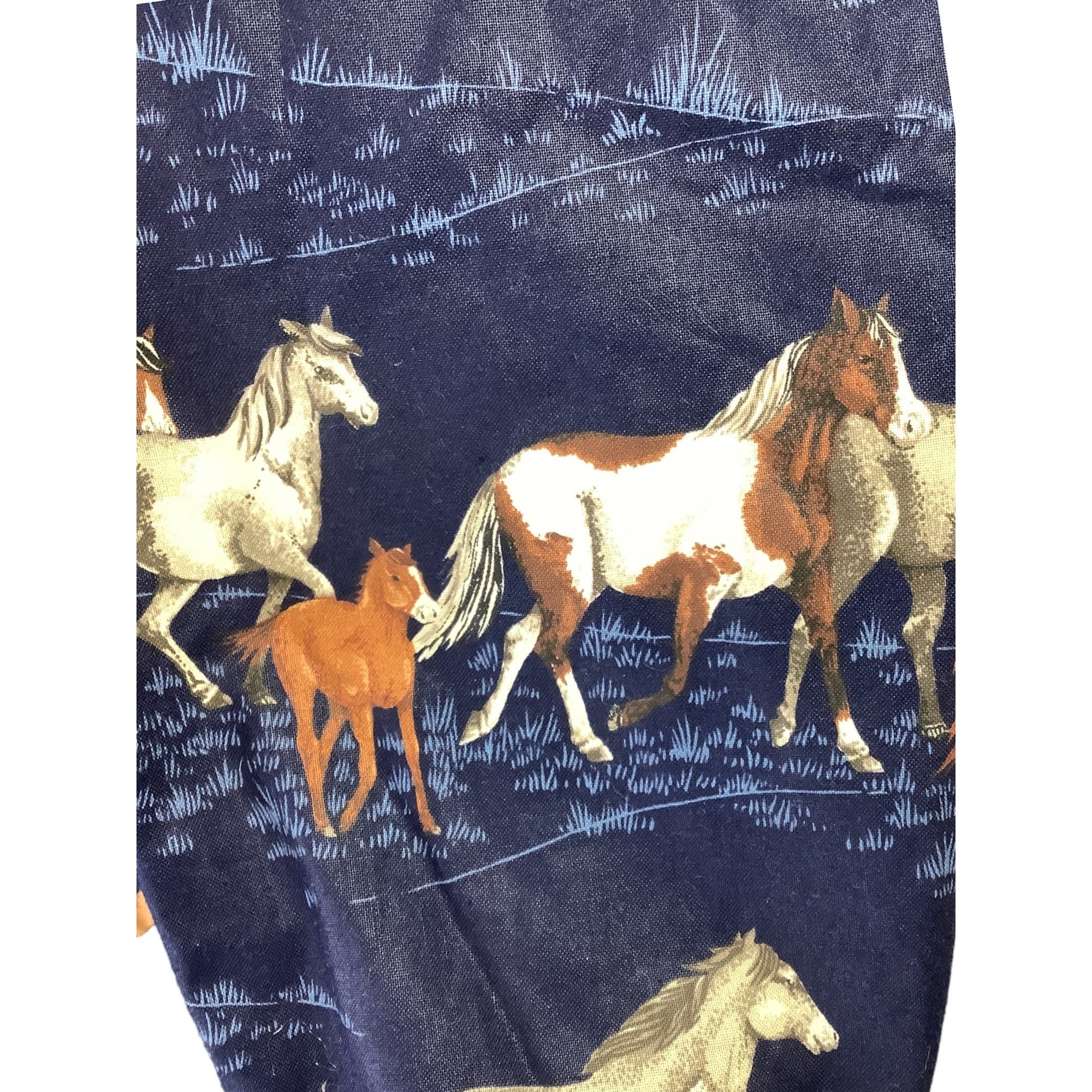 VINTAGE OSFM Infinity Chic Horse Print Reversible Bomber Jacket Western ...