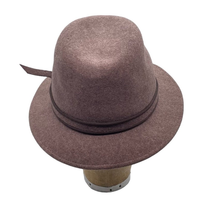 Vintage 60s George Bollman for Robinson's 100% Wool Ladies Brown Fedora ...