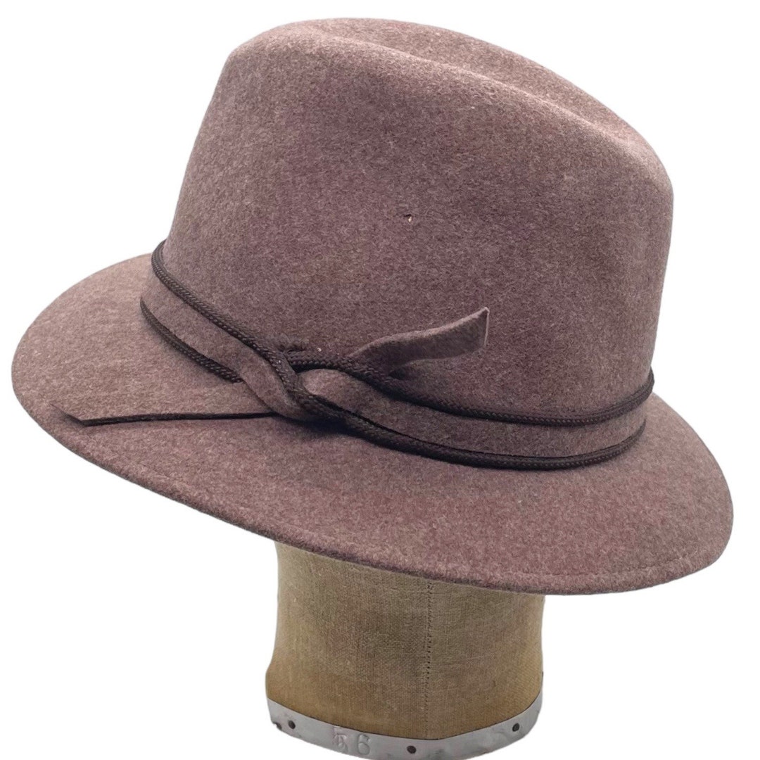 Vintage 60s George Bollman for Robinson's 100% Wool Ladies Brown Fedora ...
