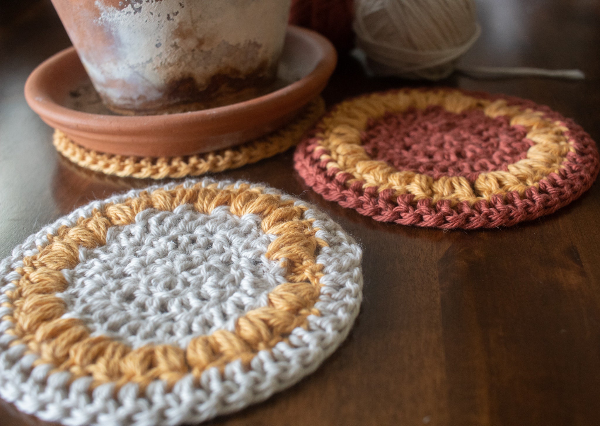 The Wildflower Crochet Coaster // Plant Coaster // Crochet - Etsy