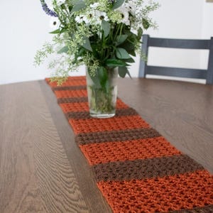 The Autumn Crochet Table Runner Pattern / Crochet Table Runner Pattern / Pattern for Crochet ...