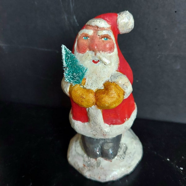 Chalkware Santa - Etsy