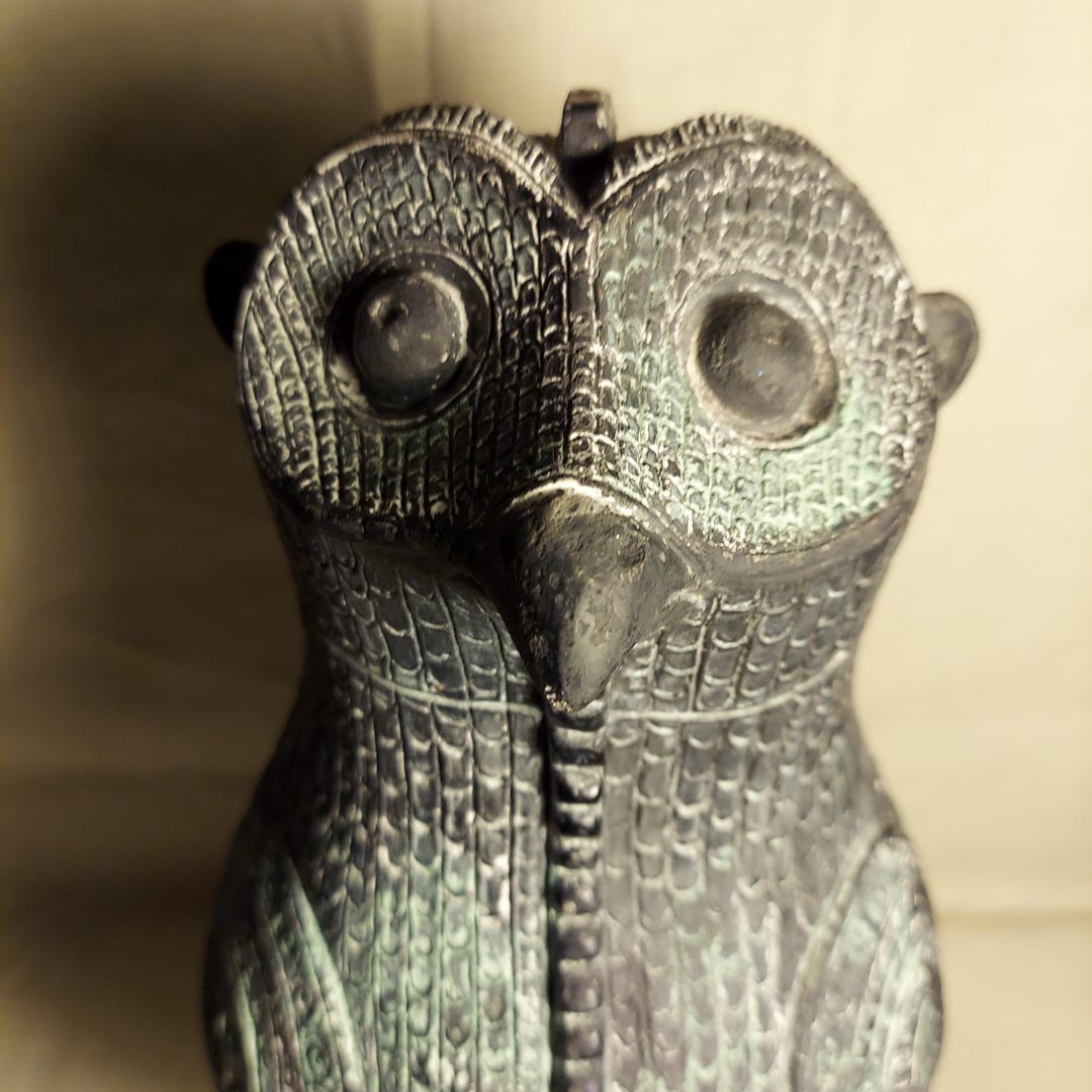 1965 Austin Production Reproduction Ancient Chinese Owl Sculpture - Etsy