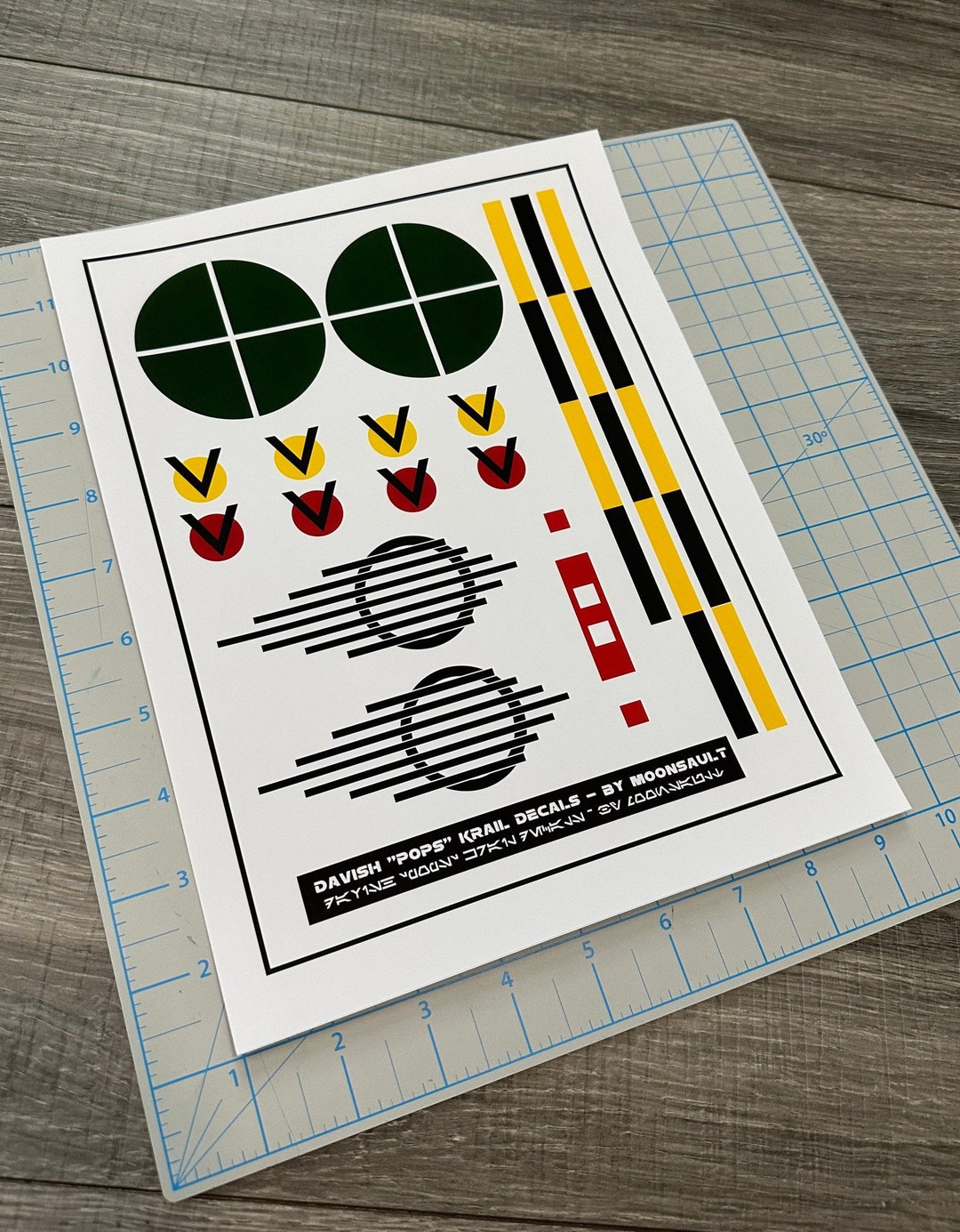 Star Wars Davish “pops” Krail Gold 5 Y-wing Rebel Pilot Helmet Decal ...