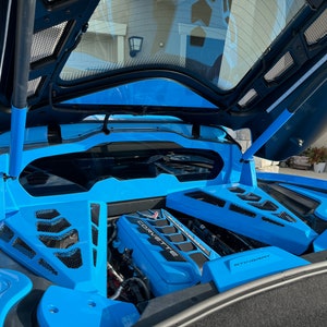Corvette C8 Stingray / Eray / Z06 Custom Engine Bay Strut Cover Wraps ...