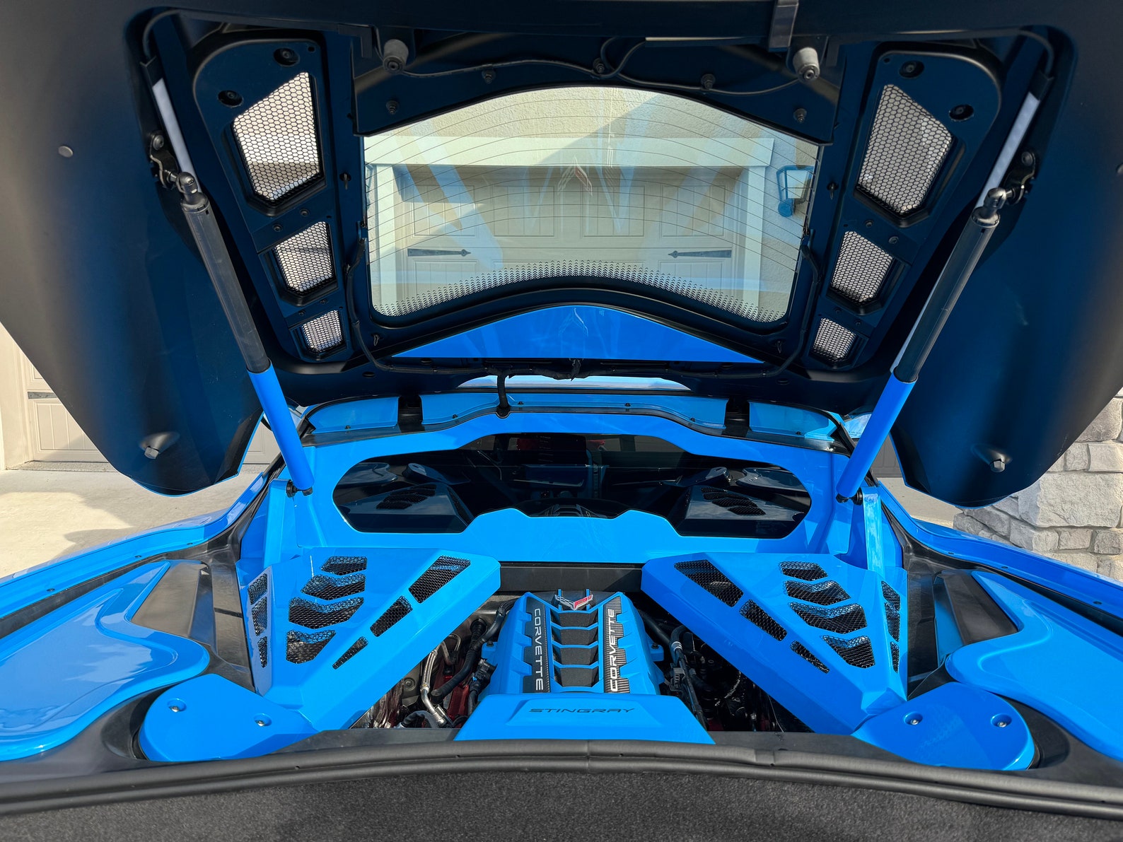 Corvette C8 Stingray / Eray / Z06 Custom Engine Bay Strut Cover Wraps ...