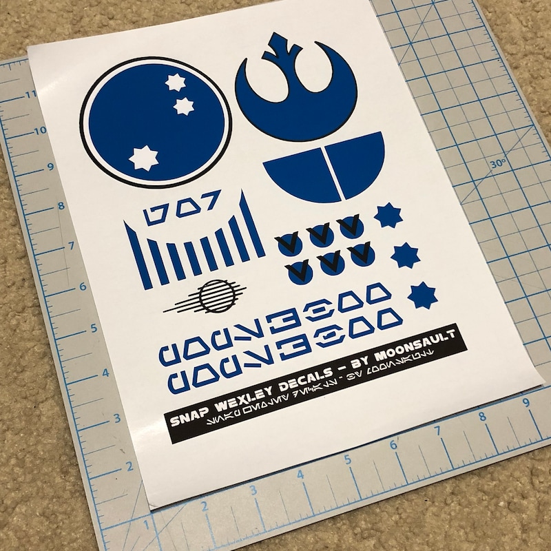 Hasbro X Wing Sticker Set - Etsy New Zealand
