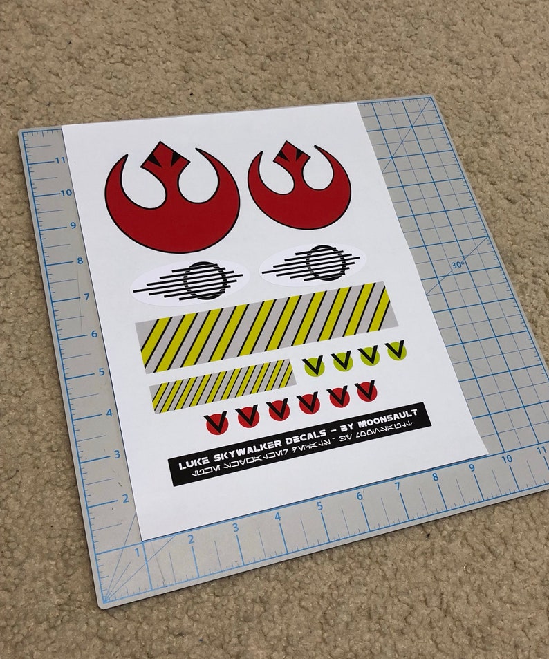 Star Wars Luke Skywalker ANH X-wing Rebel Pilot Helmet Decal - Etsy