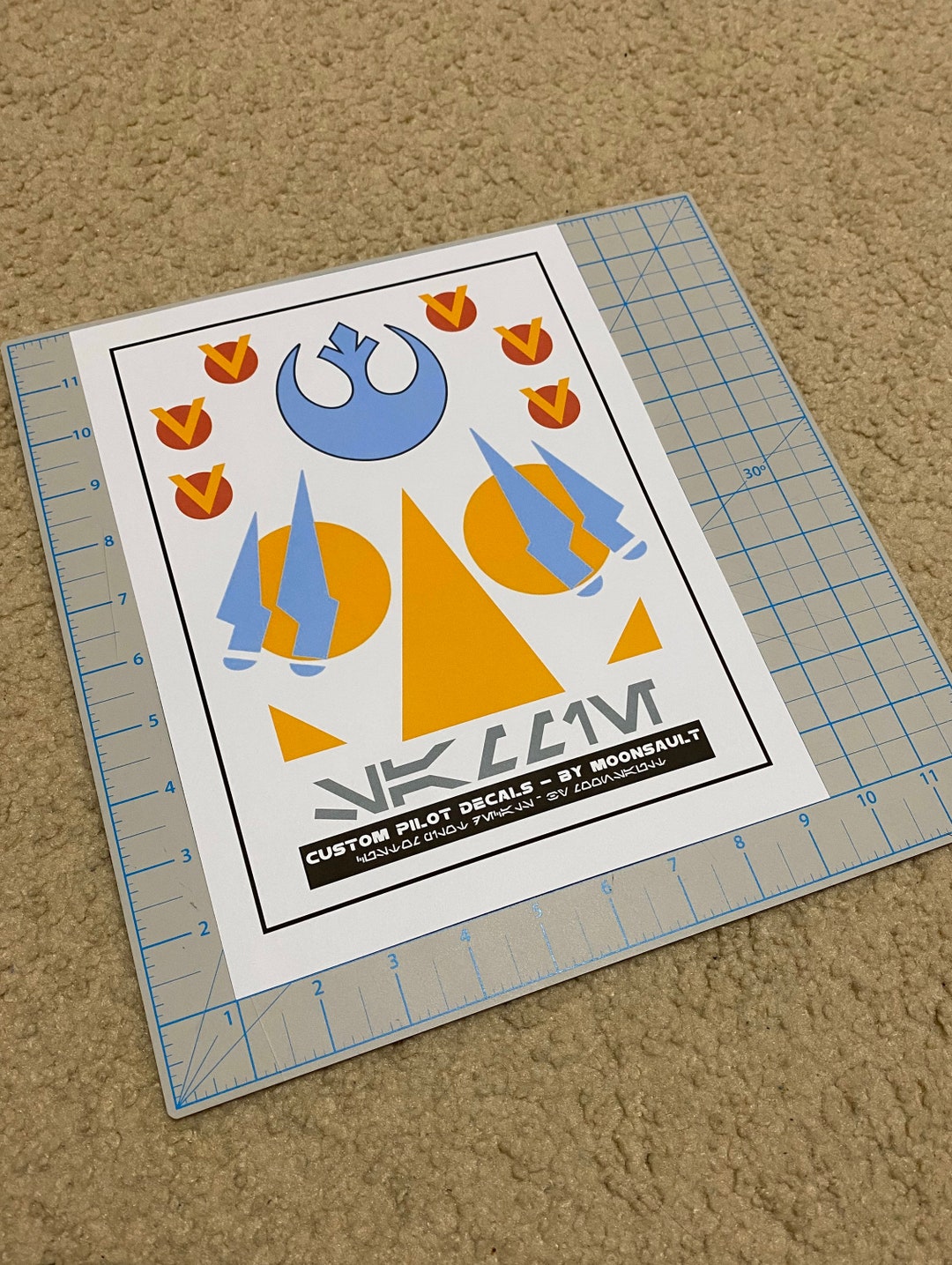 Star Wars Rebels Mart Mattin Pilot Helmet Decal Set - Etsy