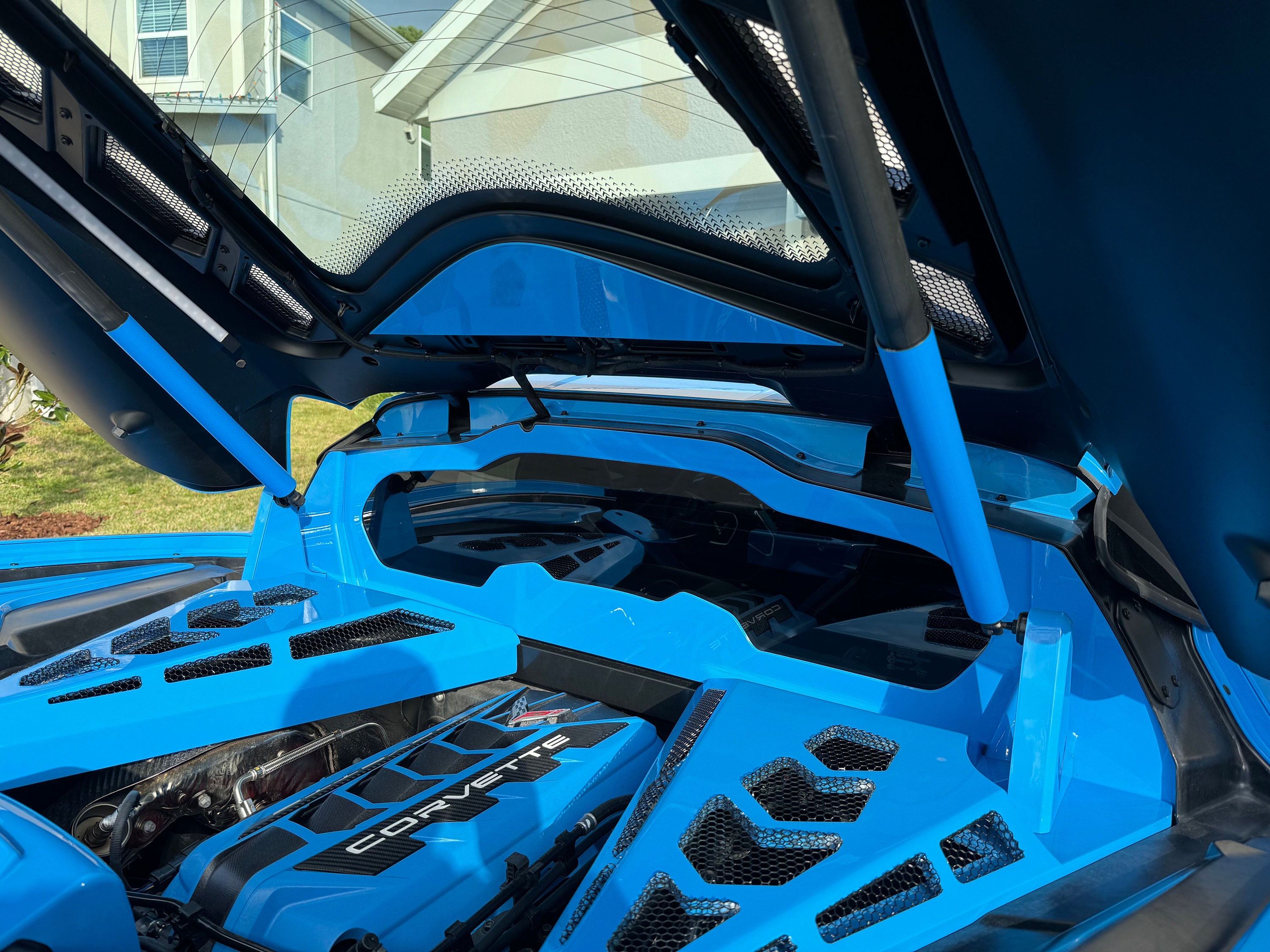 Corvette C8 Stingray / Eray / Z06 Custom Engine Bay Strut Cover Wraps ...
