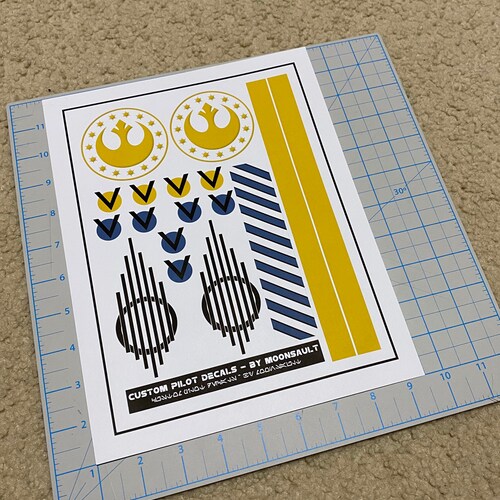 X Wing Helmet Decals - Etsy