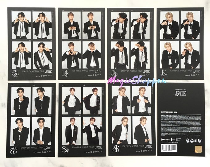 OFFICIAL ENHYPEN Fate Tour 4-cut Photos - Etsy