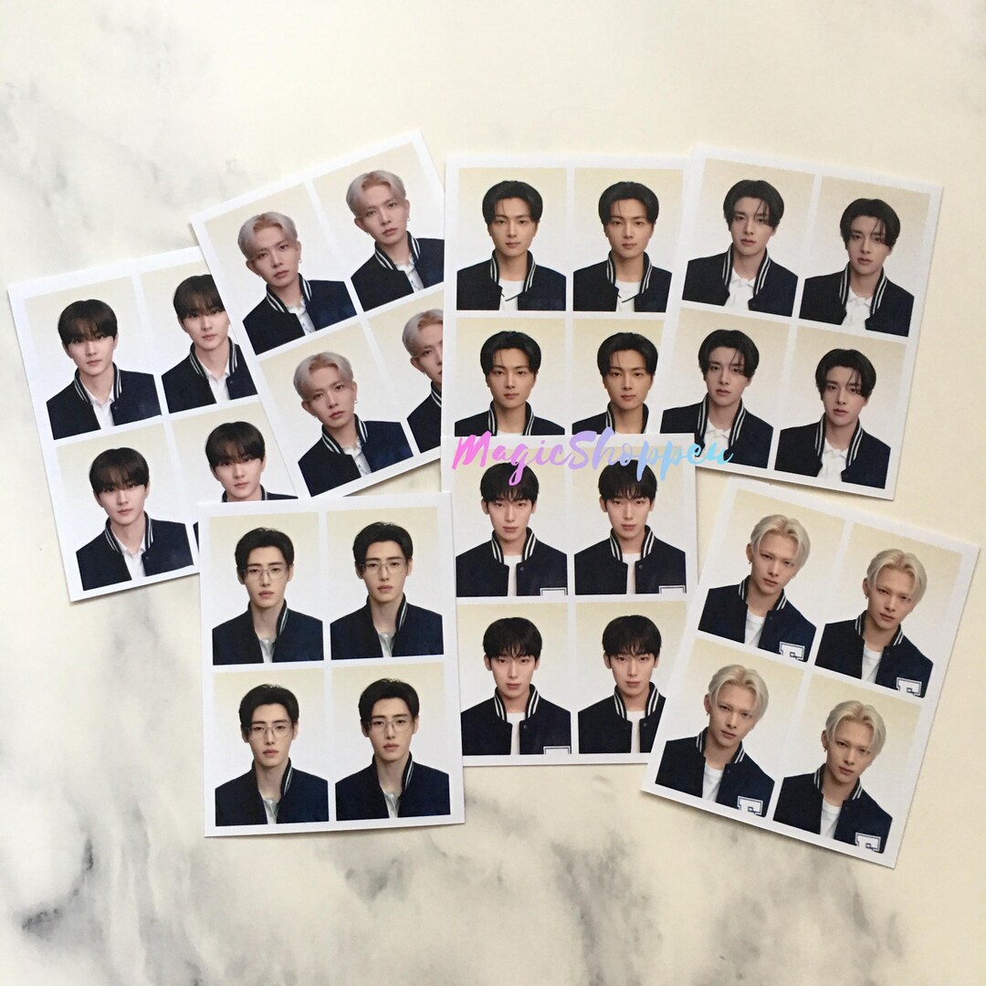 OFFIZIELLE ENHYPEN 2026 Weihnachtsgrüße 4 Fotokarten in Passportgröße ...