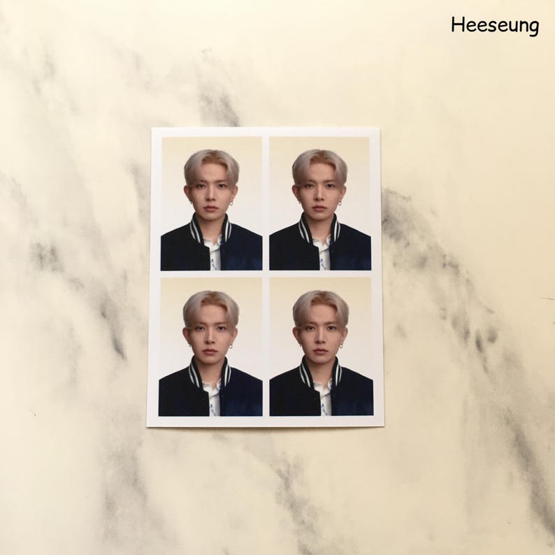 OFFIZIELLE ENHYPEN 2026 Weihnachtsgrüße 4 Fotokarten in Passportgröße ...