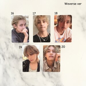 Tarjetas fotográficas OFICIALES de BTS V Taehyung Layover - Etsy México