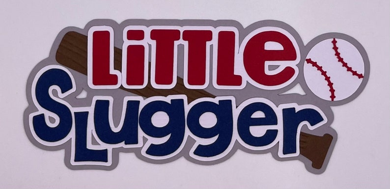 Sports - "little Slugger" - Baseball - Handmade Paper Piecing Scrapbook ...