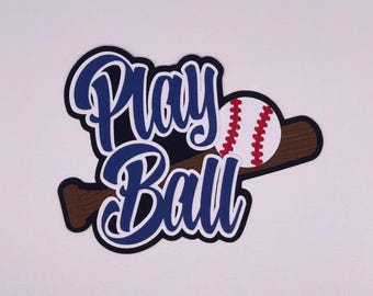 Sports - "home Run" - Baseball - Handmade Paper Piecing Scrapbook ...