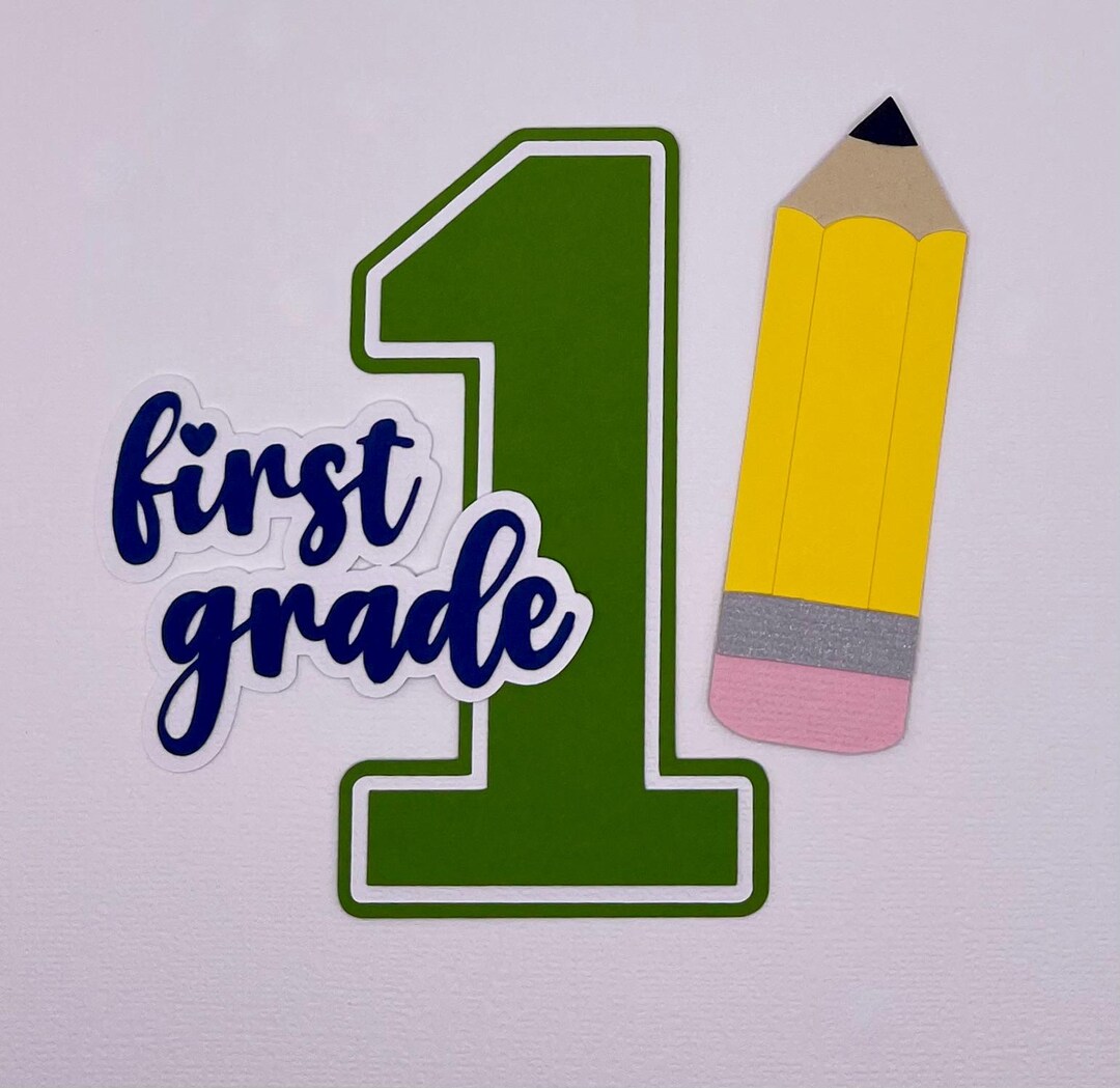 School - First Grade Thru Sixth Grade - Pick Your Own Colors - Handmade ...